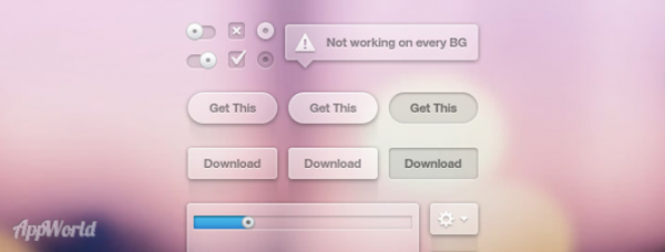 ערכת UI בעיצוב שקוף מאת Victor Erixon - AppWorld